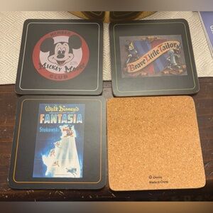 Disney | Dining | Disney Vintage Set Of 4 Walt Disney Retro Mickey ...